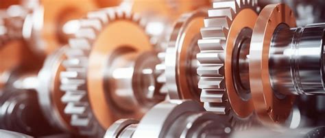 Intricate Gear System In Motion Premium Ai Generated Image