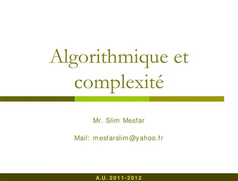 pdf cours algorithmique et complexite dokumen tips