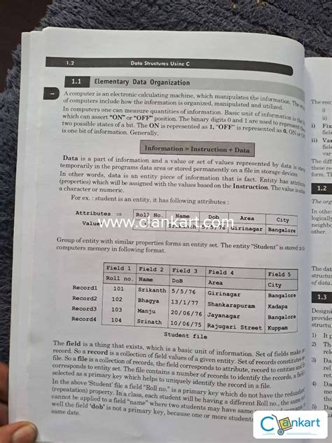 Buy Data Structure Using C Book In Excellent Condition At