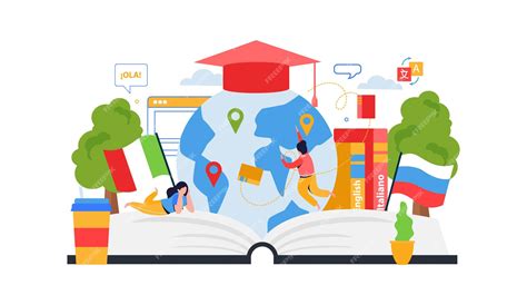 Premium Vector Language School Class Illustration