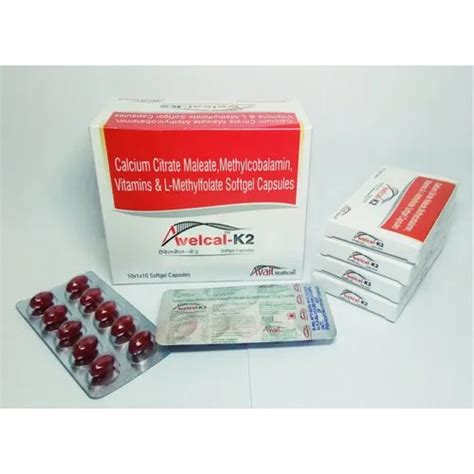 Calcium Citrate Maleate Methylcobalamin Vitamins And L Methylfolate