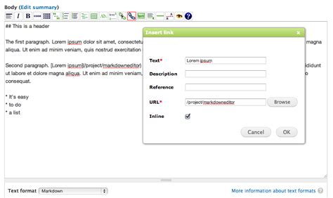 Markdown Editor For Bueditor On Drupal