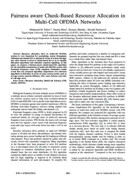 pdf fairness aware chunk based resource allocation in multi cell