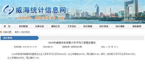 2018威海平均工资出炉，月均561！这么多钱，你拖后腿了吗？数据