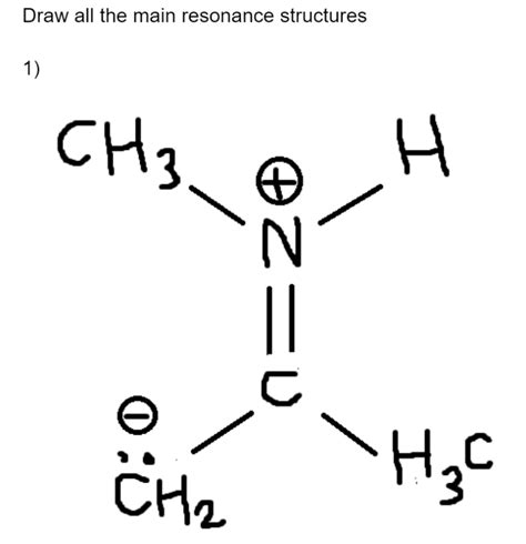 Solved Draw All The Main Resonance Structures