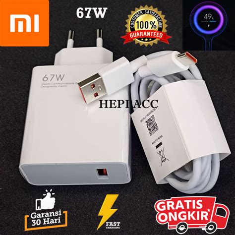 Charger Xiaomi Redmi Original Turbo Charge Watt Micro Usb Type C Carger Ori Asli