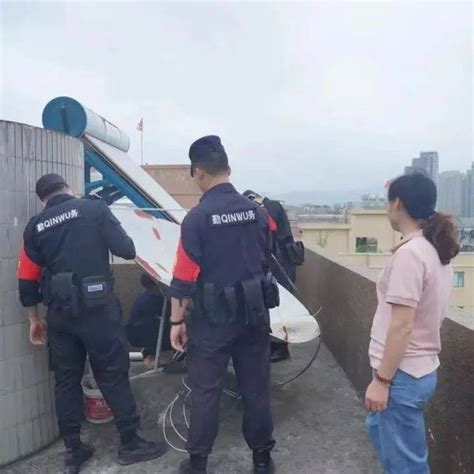 这些小锅盖不能装柳市镇开展非法卫星电视接收设施整治联合执法行动 进行 地面 东村