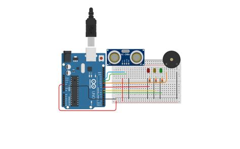 Circuit Design Water Level Indicator Tinkercad