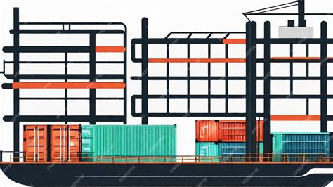 Premium Ai Image Abstract Docker Container Architecture