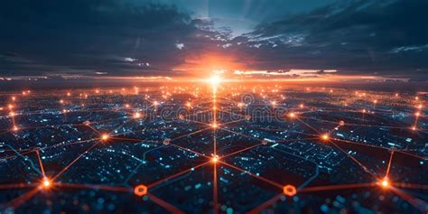 European Telecommunication Data Transfer Networks Connecting Global Internet For Iot Finance