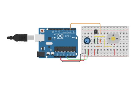 Circuit Design 10 Speed Dc Motor Control With Potentiometer Tinkercad