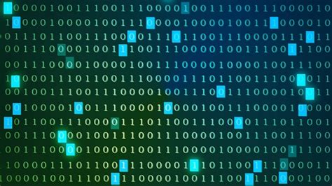Digital Binary Data On Computer Screen Abstract Numbers Background Stock Illustration Download
