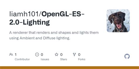 GitHub Liamh OpenGL ES Lighting A Renderer That Renders And Shapes And Lights Them