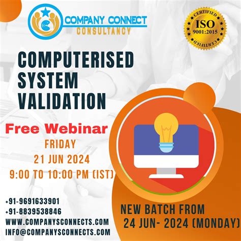 Free Webinar On Computerised Systems Validation Skillbee Solution