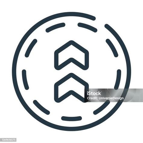 상단 버튼 얇은 선 아이콘 사용자 인터페이스 개념 격리 개요 사인에서 웹 사이트 선형 아이콘 웹 디자인 및 앱에 대한 벡터 그림 기호 요소입니다 0명에 대한 스톡 벡터 아트