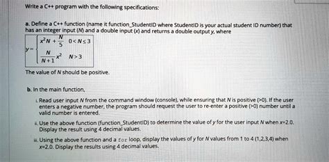 solved write a c program with the following specifications a define