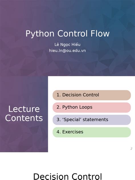03python Control Flow Pdf Control Flow Multiplication