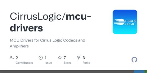 Github Cirruslogicmcu Drivers Mcu Drivers For Cirrus Logic Codecs