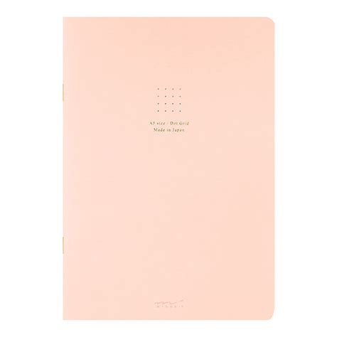 Midori Colour Notebook 5 Mm Dotted Pink A5 Bunbougu