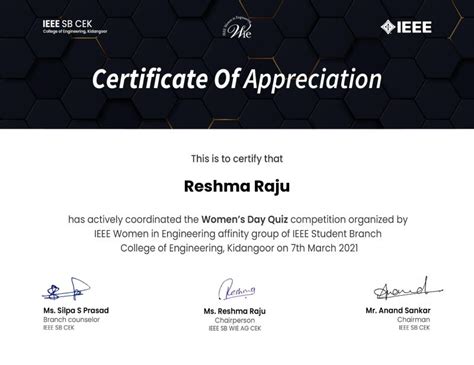 Reshma Raju On Linkedin Ieeewie