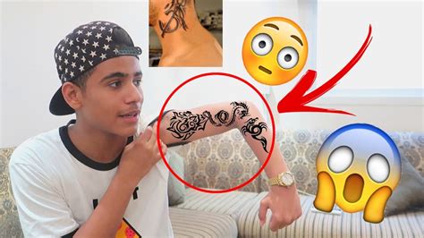 مقلب الوشم في امي ماتوقعتها بتقول كذا 😂😱 Youtube