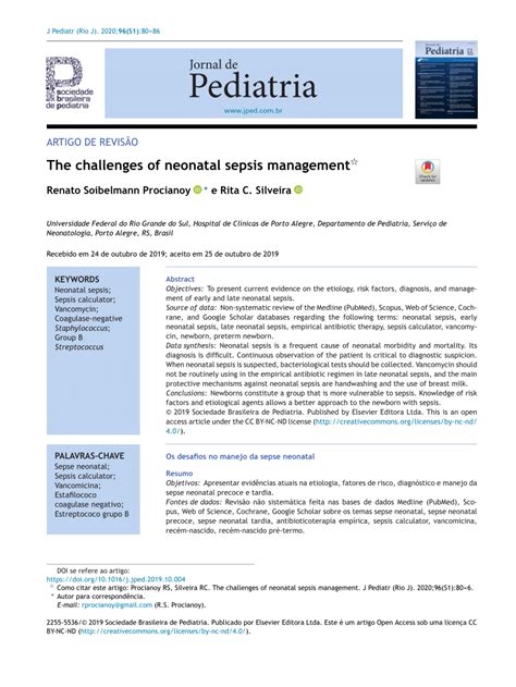 Pdf The Challenges Of Neonatal Sepsis Management