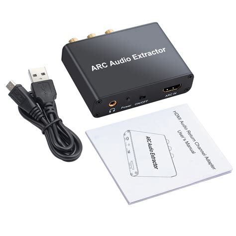 192khz Hdmi Arc Audio Adapter Digital To Analog Spdif Rca Converter Extractor 753807578752 Ebay