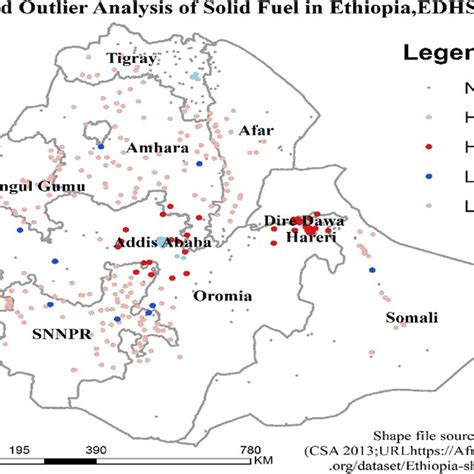 Cluster And Outlier Analysis Of Solid Fuel Use In Ethiopia 2016 Edhs Download Scientific Diagram