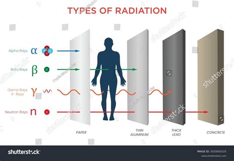 Alpha Particles Have Low Penetration Power Stock Vector Royalty Free 2525003125 Shutterstock