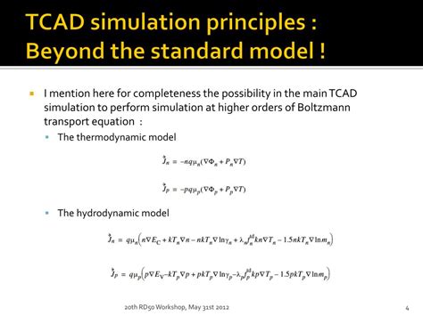 Ppt Tcad Simulation Of Irradiated Silicon Radiation Detector Using Commercial Simulation