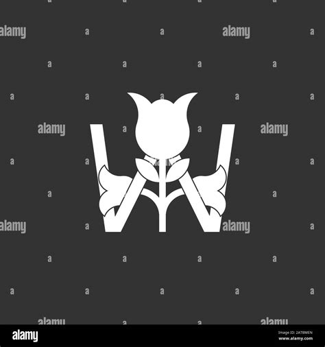 Letter W Flower Overlap Design Logo Vector Stock Vector Image And Art Alamy