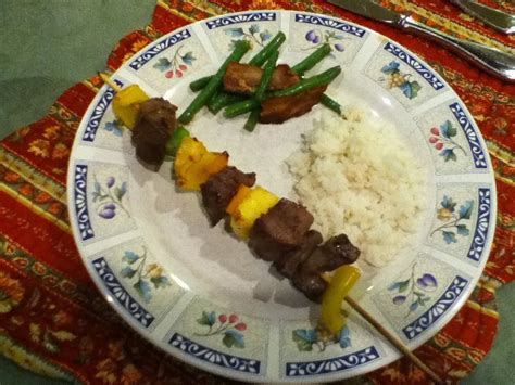 Beef Kabob Rice And Fresh Snaps Beef Kabobs Yummy Food Food