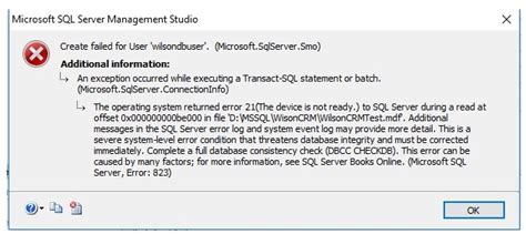 Unable To Create User For A Restored Database In Sql Server
