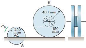 Solved The Drum A Is Given A Constant Angular Acceleration Chegg