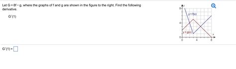 solved let g 8f g where the graphs of f and g are shown