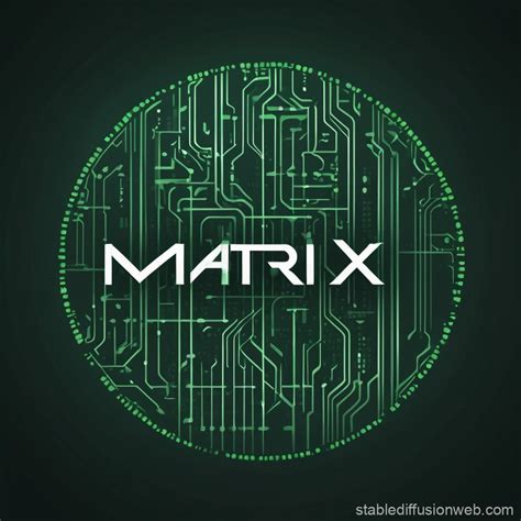 Matrix Code Logo Stable Diffusion Online