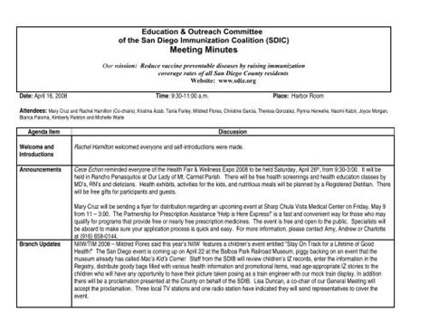 Meeting Minutes Features