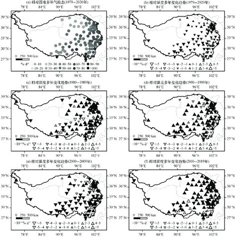 Spatial Patterns Of The Mean Values （a） ， Linear Trends （b） Of Relative