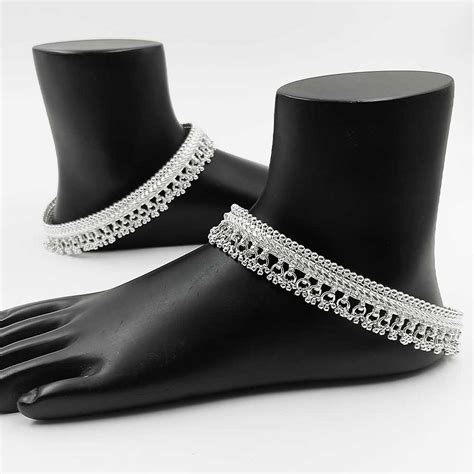 Buy Now Rajasthani Ladies Silver Payal Online Shubh Jewellers