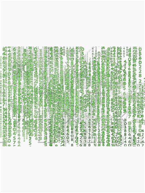 Matrix Code Pattern Sticker By Nik0510 Redbubble