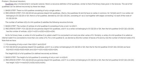 question prove by structural induction that for any