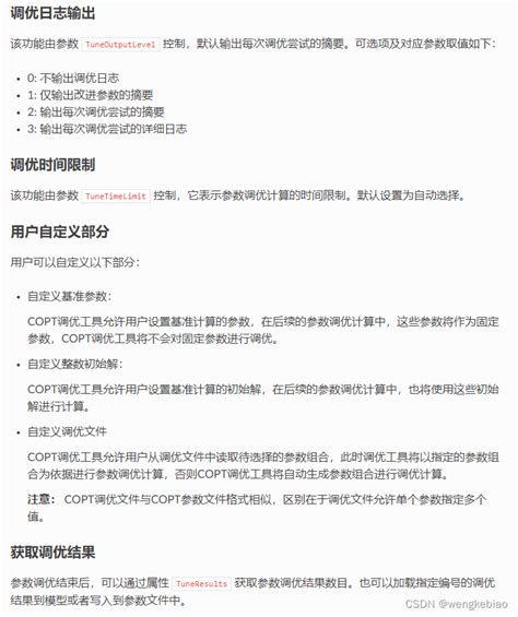 Copt60调优工具的使用copt求解器 Csdn博客