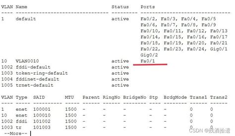 基于cisco环境下的trunk（中继链路 公共链路）配置应用 cisco配置trunk接口 csdn博客