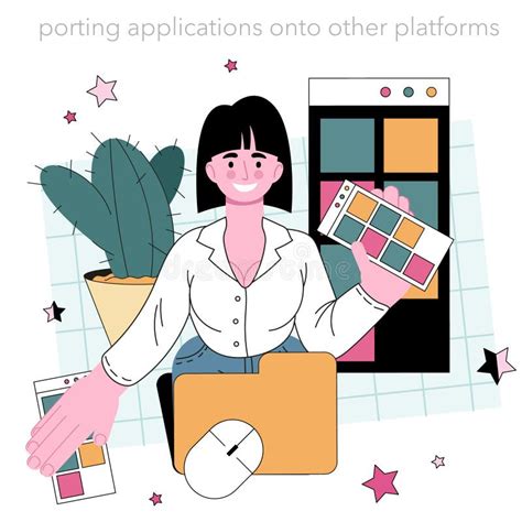 Mobile App Developer Smartphone Application Interface Design Stock