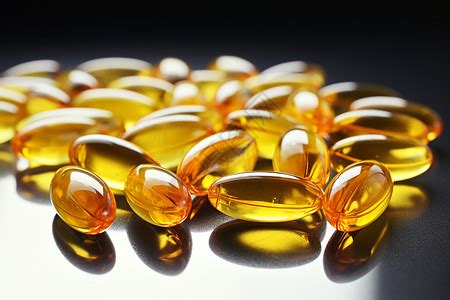 黄色的维生素E软胶囊高清图片下载 正版图片600327089 摄图网