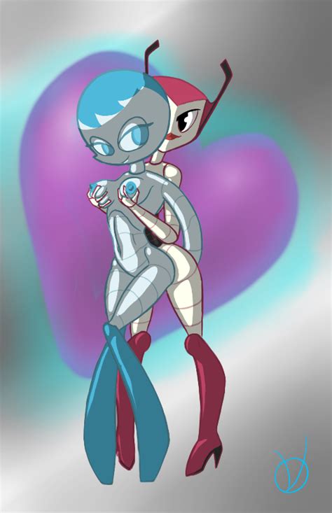 Rule 34 2girls Android Gynoid Jenny Wakeman Machine Multiple Girls My