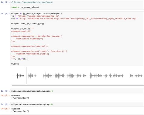 Python Jupyter Widget To Play Audio With Playhead On Graph Stack Overflow