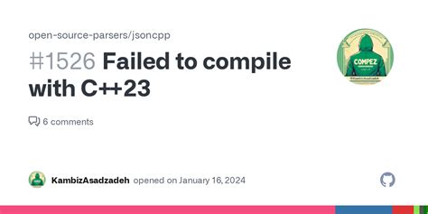 Failed To Compile With C Issue Open Source Parsers