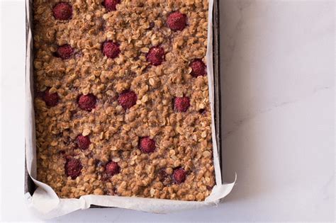 Raspberry Oat Slice — The Baking Collective Raspberry Oat Slice — The Baking Collective