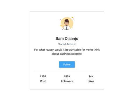 Bootstrap Individual User Profile On A Social Network Example